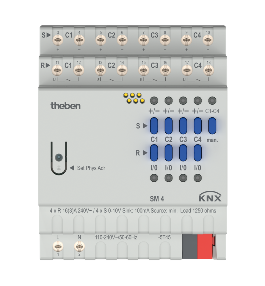 SM 4 KNX | Actuators | KNX | Home and Building control | Theben